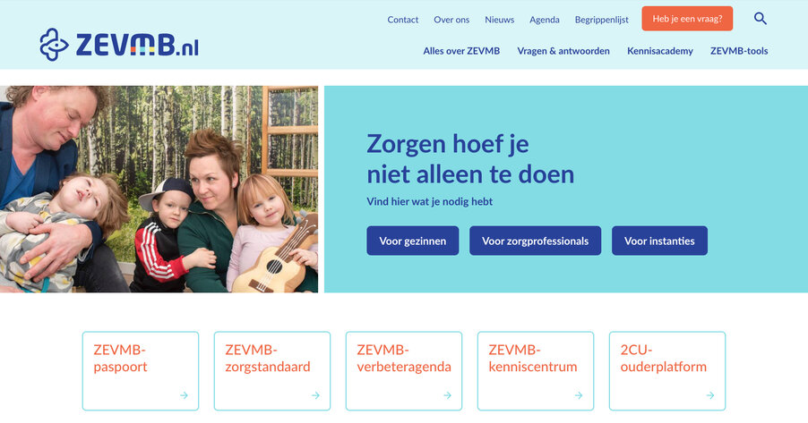 Kinderzorg Bijzonder - ZEVMB-kenniscentrum